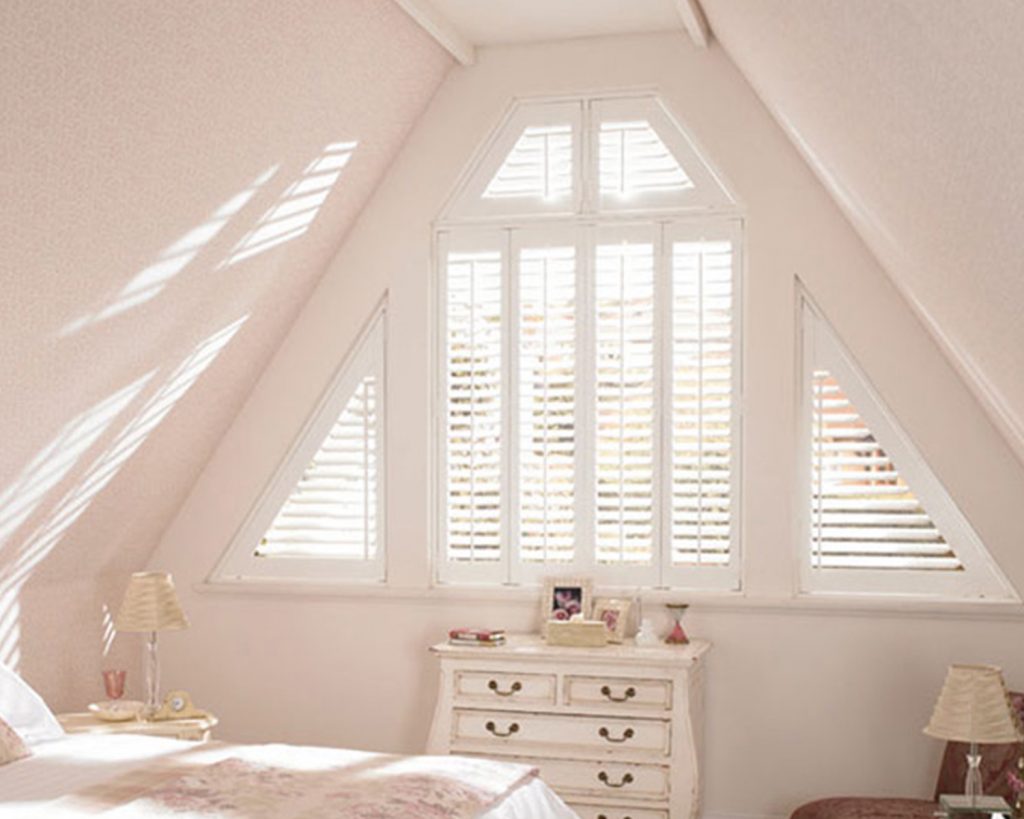 Bespoke shape shutters | London Interior Blinds